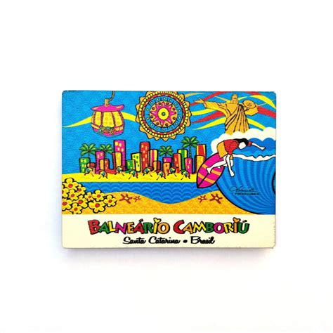 Imã de geladeira Balneário Camboriú Arteria Brasil Souvenirs