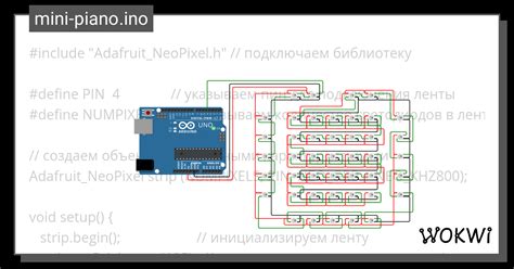 Mini Piano Ino Copy Wokwi ESP32 STM32 Arduino Simulator