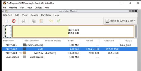 Partitioning VirtualBox Increase VDI File Actual Size For Ubuntu