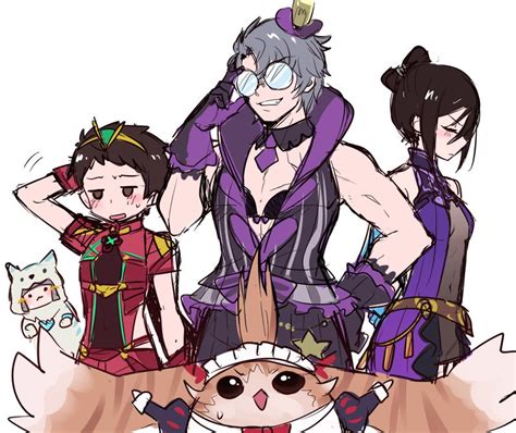 Xc2 Party Wearing Their Blades Outfits Xenoblade Chronicles 2 Know