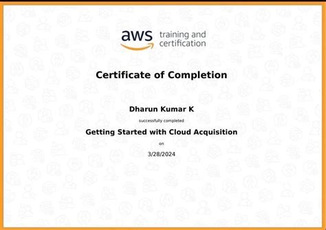 Dharun Kumar K On Linkedin Aws Cloudcomputing Certification Learning Tech