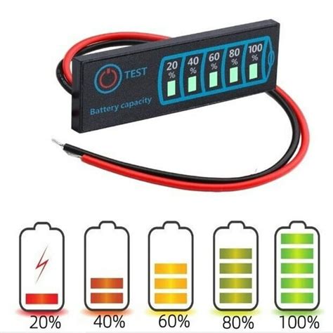 Dc5v 30v 12v24v Battery Level Indicator Ternary Lithium Battery Lithium