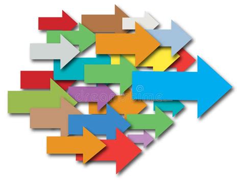 Color Arrows Point To Progress Stock Illustration Illustration Of Arrows Hope 362045453