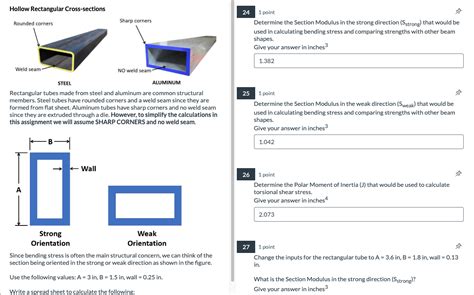Solved 241 ﻿pointdetermine The Section Modulus In The Strong