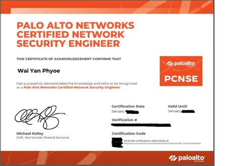 Wai Yan Phyoe On Linkedin Im Happy To Share That Ive Obtained A New Certification Palo Alto