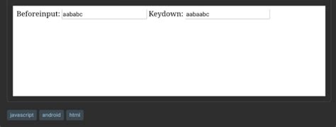 Javascript Weird Behavior Using Eventlistener On A Html Input Field On Android Stack Overflow