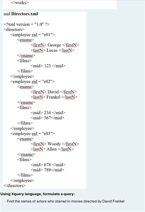 Solved Consider Xml Data Stored In Two Files See Below Chegg