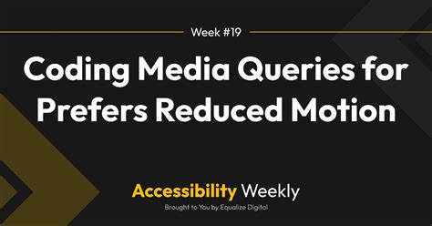 Equalize Digital On Linkedin Coding Media Queries For Prefers Reduced