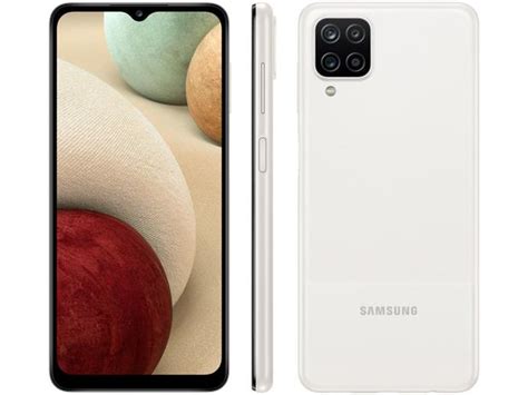 Smartphone Samsung Galaxy A12 64gb Branco 4g Octa Core 4gb Ram 65