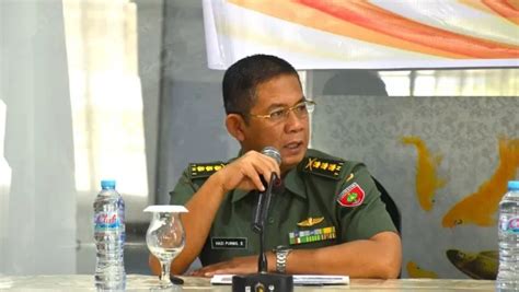 Wakili Danrem Kasrem Tatag Sebagai Narasumber Pada Kegiatan Peningkatan Kapasitas Tim