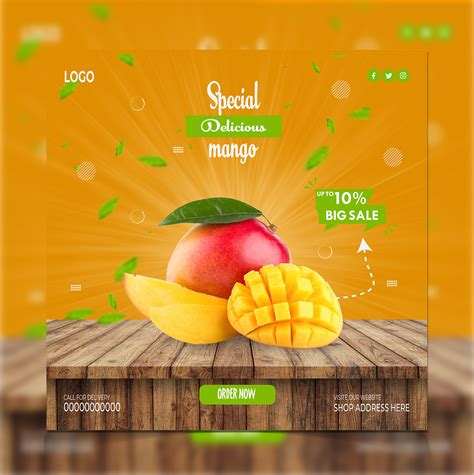 Furit Social Meia Post Design Behance