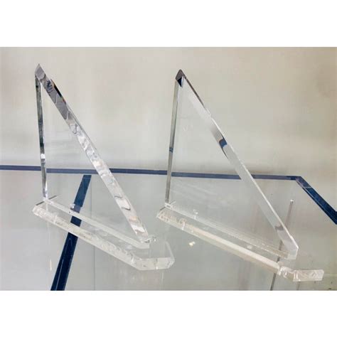 Lucite Shelf Brackets A Pair Chairish