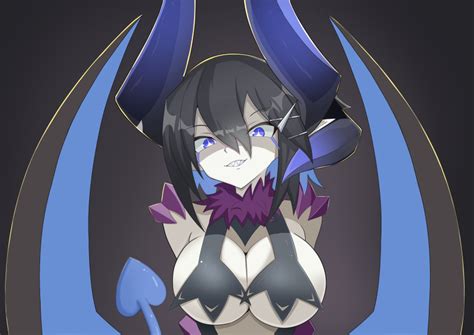 Rule 34 Asagi Asagiri Breasts Demon Girl Demon Horns Demon Wings