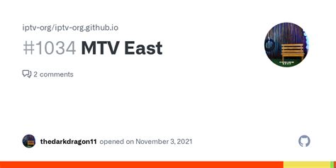 Mtv East · Issue 1034 · Iptv Orgiptv · Github