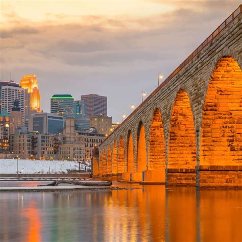 Minneapolis Stone Arch Bridge Wall Art Elephant Stock