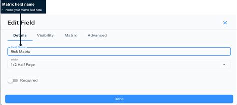 Form Builder Matrix Salus