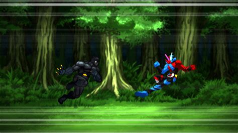Black Panther Vs Kamen Rider Build Sprite Art By Greenlanternspider On