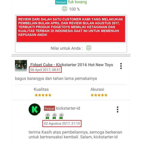 Jual Jual Murah Fidget Cube Kickstarter 2017 Eco Pack 1 Fidget