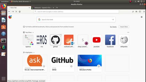Install Ros Melodic And Opencv 342 Youtube