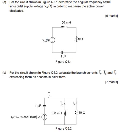 Solved A For The Circuit Shown In Figure Q51 Determine
