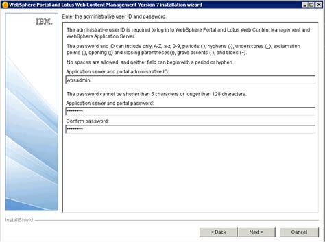 Installing The Websphere Portal Server