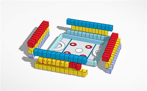3d Design хоккейный корт Tinkercad