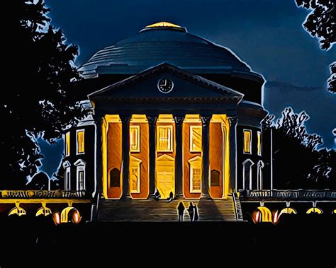UVA Rotunda At Night Etsy