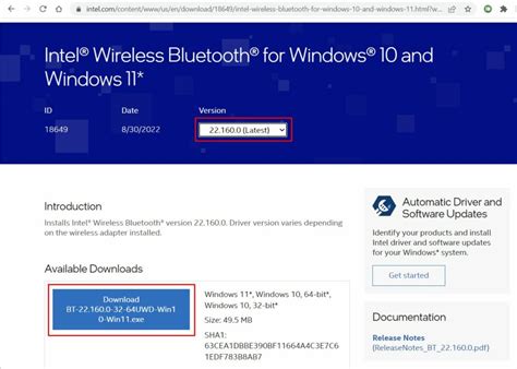 How To Update An Intel Bluetooth Driver Windows 11