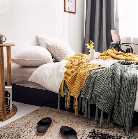 Khăn trải Sofa dệt kim Megel BL007A03 MoongDecor Art of living