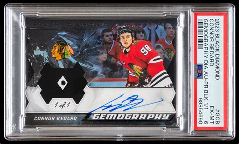 Lot Detail 2023 24 Upper Deck Black Diamond Gemography Signed Hockey