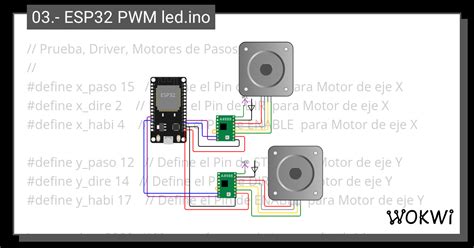 Motor PaP Con ESP32 V1 Wokwi ESP32 STM32 Arduino Simulator