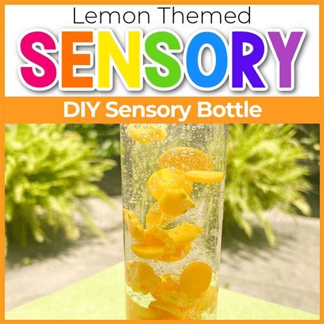 How To Make Easy Lemon Sensory Bottles For Summer