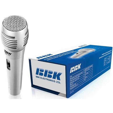 Микрофон BBK (CM113) проводной, 100-10000Hz, серебристый | Технотрейд