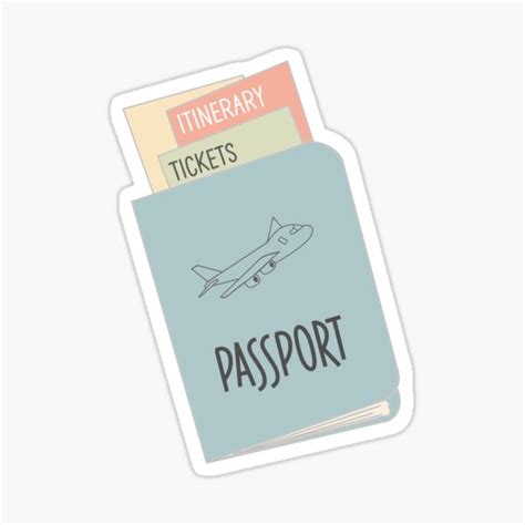 Passport Sticker For Sale By Sierrasticker Redbubble