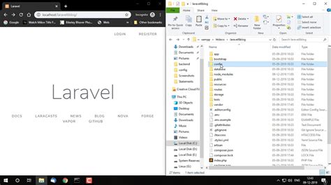 How To Run Laravel Project On Localhost Windows 10 Without Use Php Artisan Serve Youtube