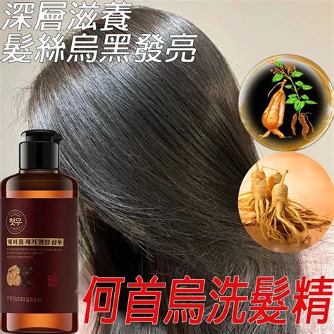 桃園出貨 何首烏洗髮精 洗髮水 養護洗髮露 黑髮洗髮精 300ml 控油蓬鬆 潤養髮根 黑髮精華 植物黑髮 草本養髮 蝦皮購物