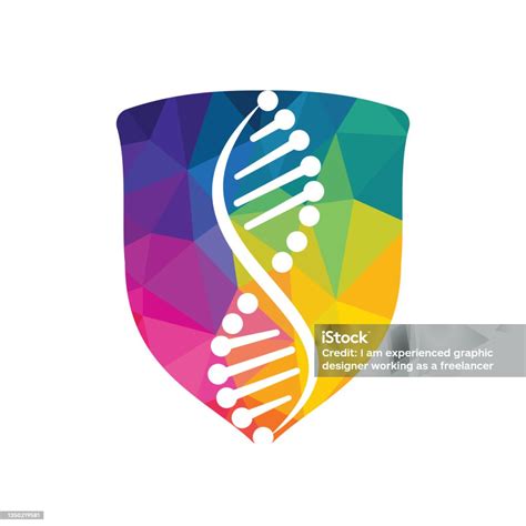 Science Genetics Vektorlogodesign Genetische Analyse Forschung Biotechcode Dna Stock Vektor Art