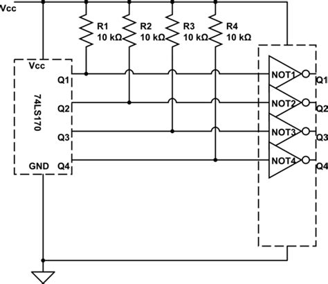 Inverter Adapting The 74ls170 Open Collector Register File To