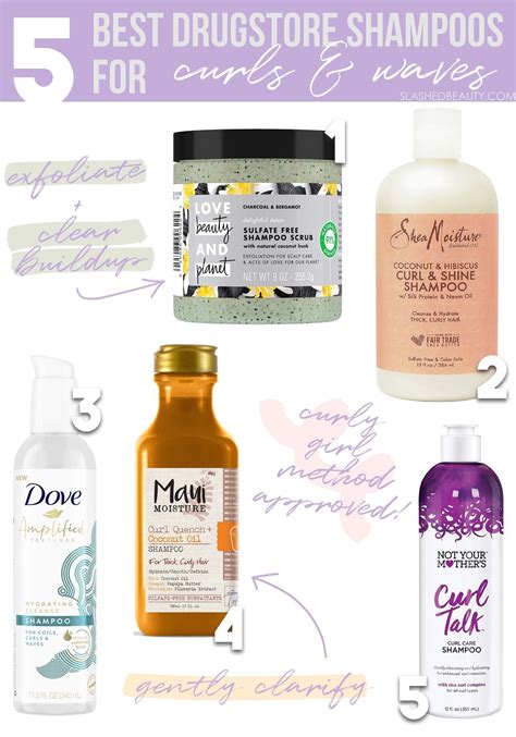 5 Best Drugstore Shampoos For Curly And Wavy Hair Slashed Beauty