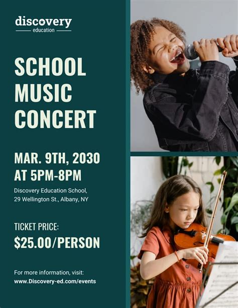 School Music Concert Poster Venngage