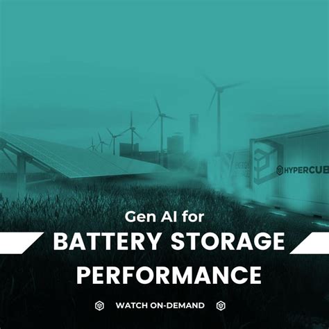 Generative Ai For Battery Storage Hypercube Ai Data Science