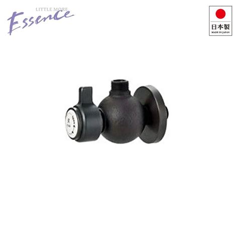 【楽天市場】【essence】アングル止水栓（ブロンズ）エッセンス 止水栓 給水部品 丸型 給水 茶色 配管パーツ バルブ 水回り オシャレ