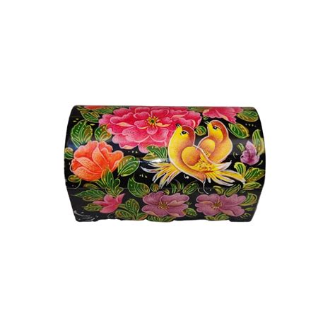 Handcrafted Bone Jewelry Box With Persian Inspired Borhan Pattern