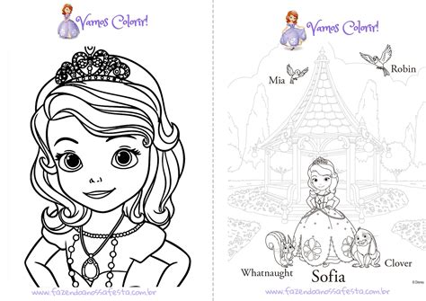 Livrinho Para Colorir Princesa Sofia Pagina 1 Artofit