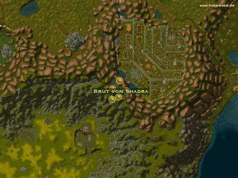 Brut Von Shadra Monster Map And Guide Freier Bund World Of Warcraft