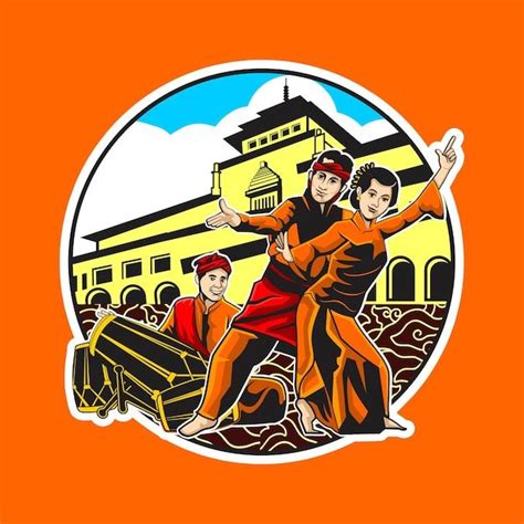 Indonesian Traditional Dance From West Java Premium Vector In 2025