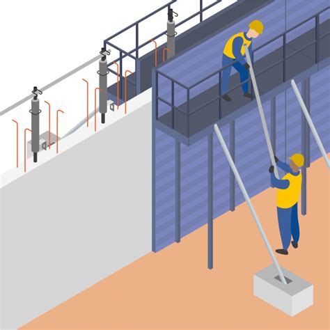 Installer des garde corps temporaires en rives de plancher Prévention BTP