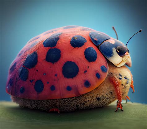 The Fat Sad Ladybug Rmidjourney