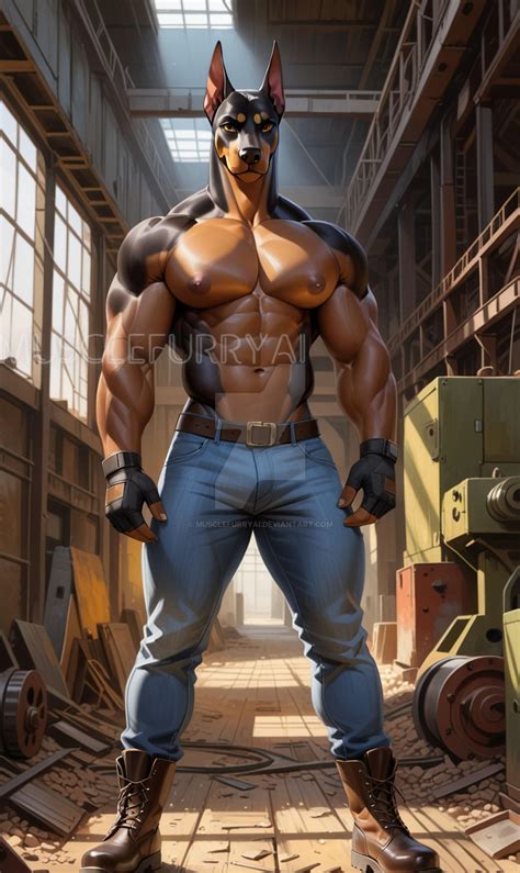 Furry Muscle Harrison By Musclefurryai On Deviantart