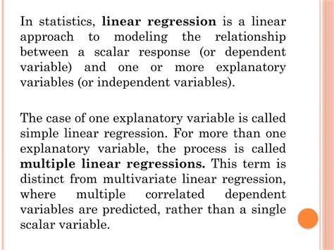Linear Regression Math In Mw Cmmb Pptpptx